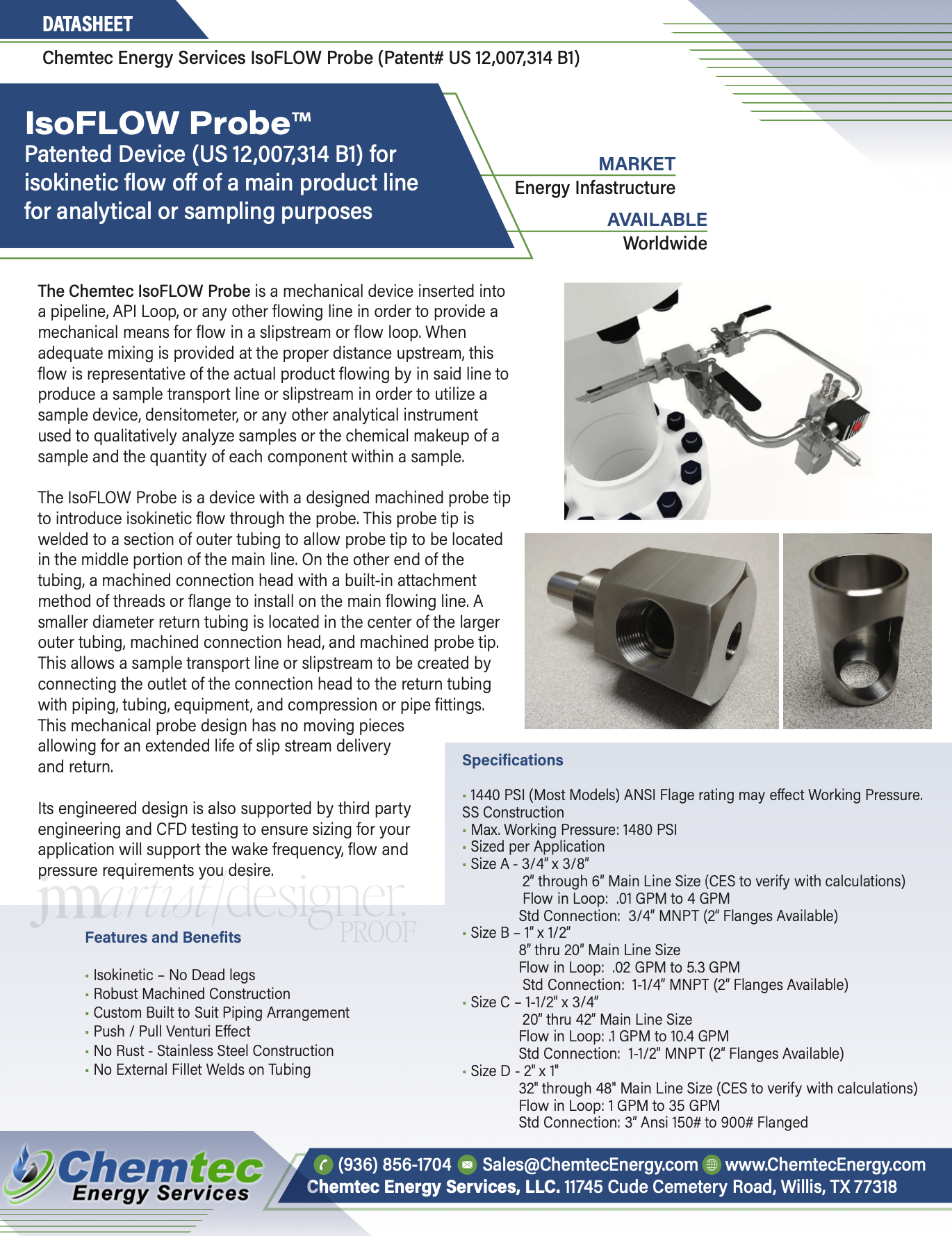 IsoFLOW Probe — Chemtec Energy Services